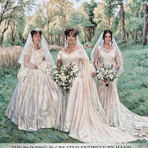 Custom Wedding Painting, Custom Painting From Photo to Canvas, Oil ...