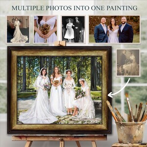 Custom Wedding Painting, Custom Painting From Photo to Canvas, Oil ...