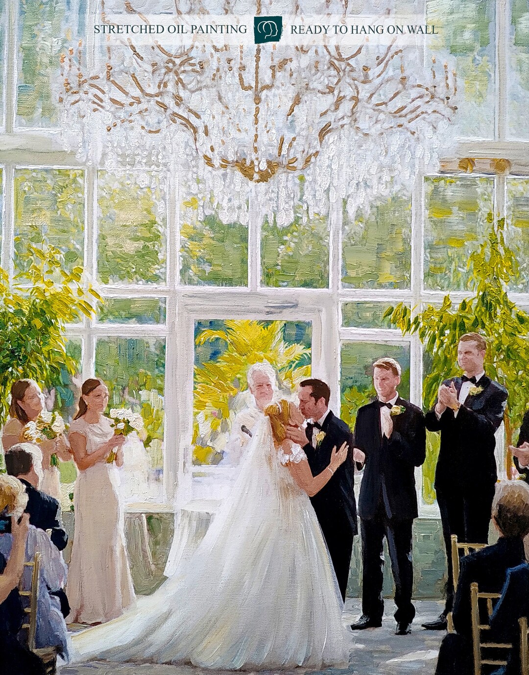 Wedding Oil Painting From Photo, Custom Portrait Painting, Custom ...