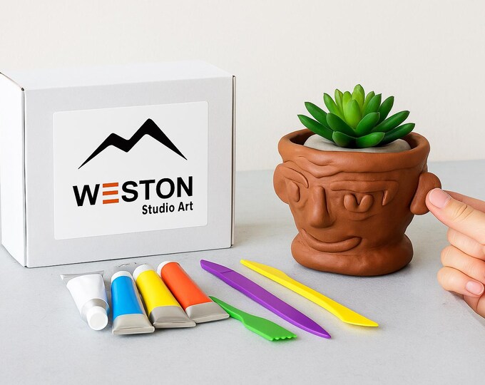 Clay Pot Making Kit – DIY Pottery Sculpting Gift Box - Etsy