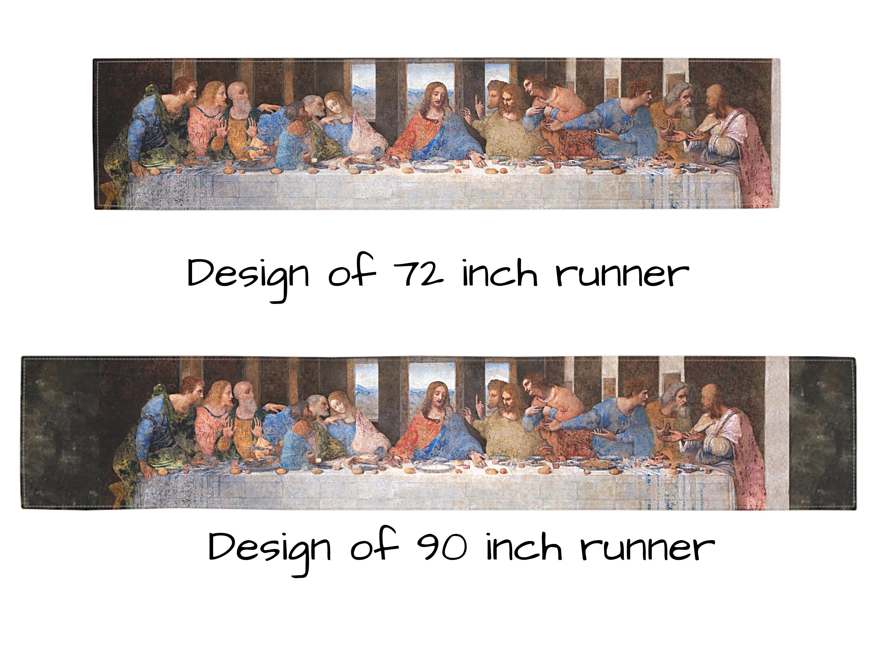 Michelangelo Table Runner the Last Supper Painting 72 or 90 - Etsy
