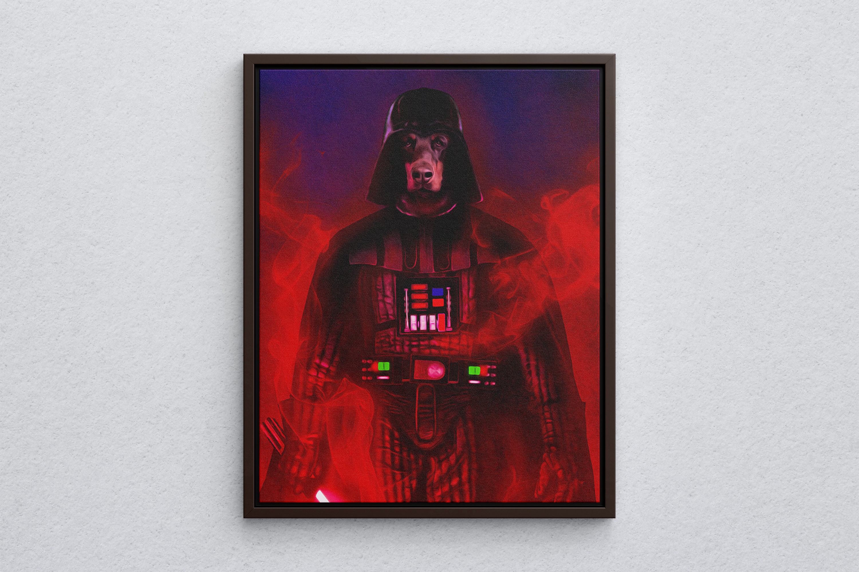 Custom Star Wars Pet Portrait Luke Skywalker Dog Portrait | Etsy