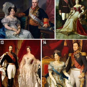 Custom Royal Portrait for Couple, Personalized Historical Portrait ...