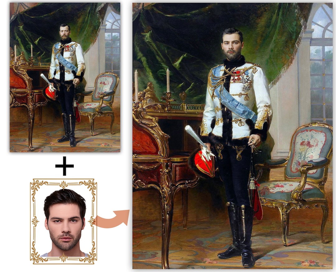 Historical Prince Inspired Custom Portrait, Custom Renaissance General ...