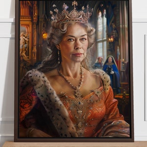 Custom Historical Princess Portraits, Personalized Queen Legacy With ...