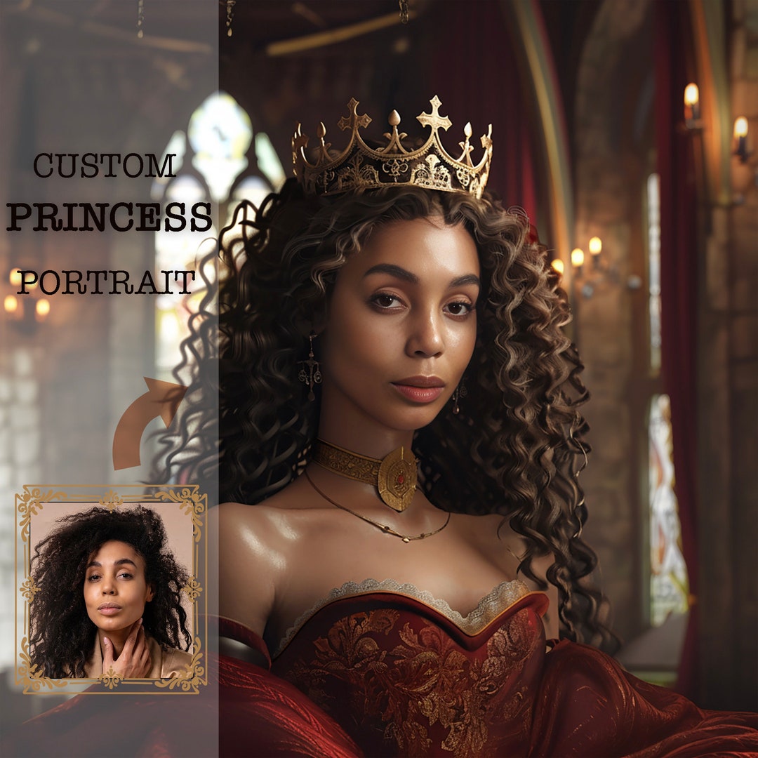 Personalized Queen Portrait, Customized Historical Royal Portraits ...