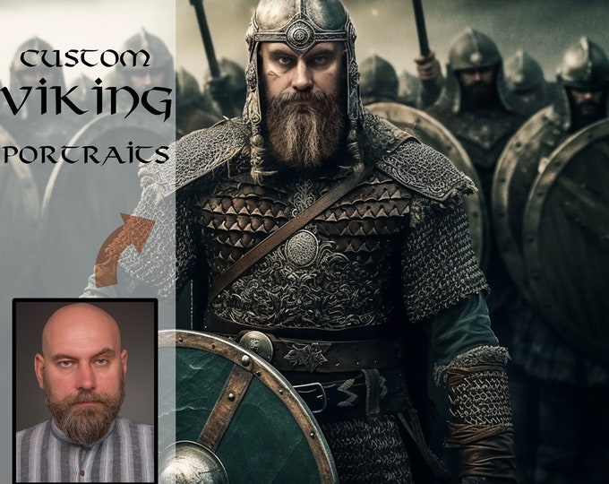 Custom Unique Viking Warriors for Your Journey, Personalized Warrior ...