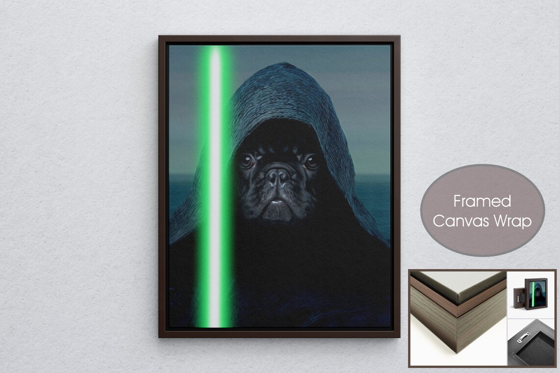 Custom Star Wars Pet Portrait Luke Skywalker Dog Portrait | Etsy