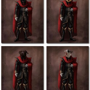 Custom Vampire Lord Pet Portrait, Halloween Cat Portrait, Scary Horror ...