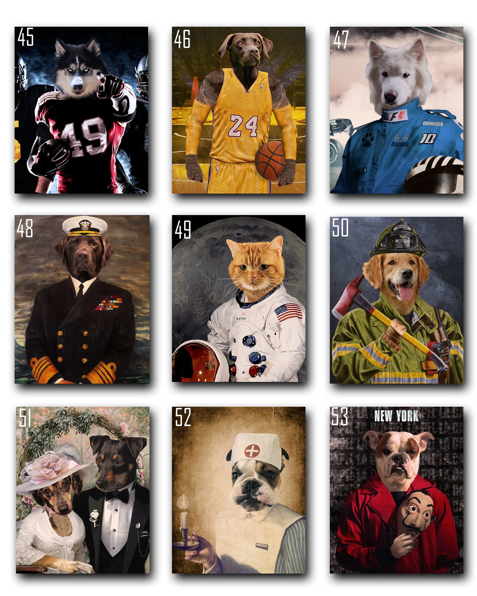 Sea Captain Dog Portrait Naval Officer Pet Portrait Custom | Etsy