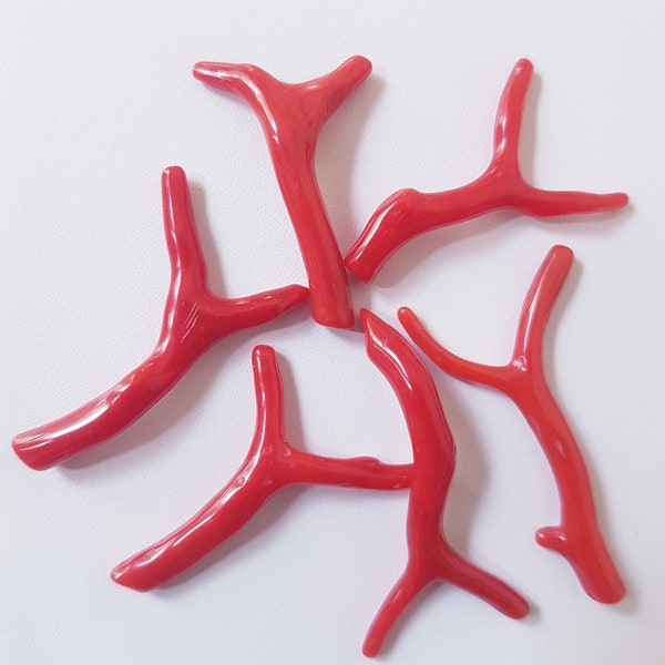 Red Coral Branches - Etsy