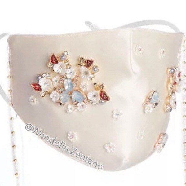 Embellished Face Mask - Etsy