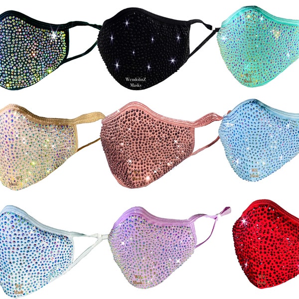Bling Face Mask - Etsy