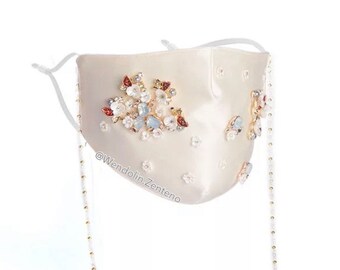 Jewel Face Mask | Etsy