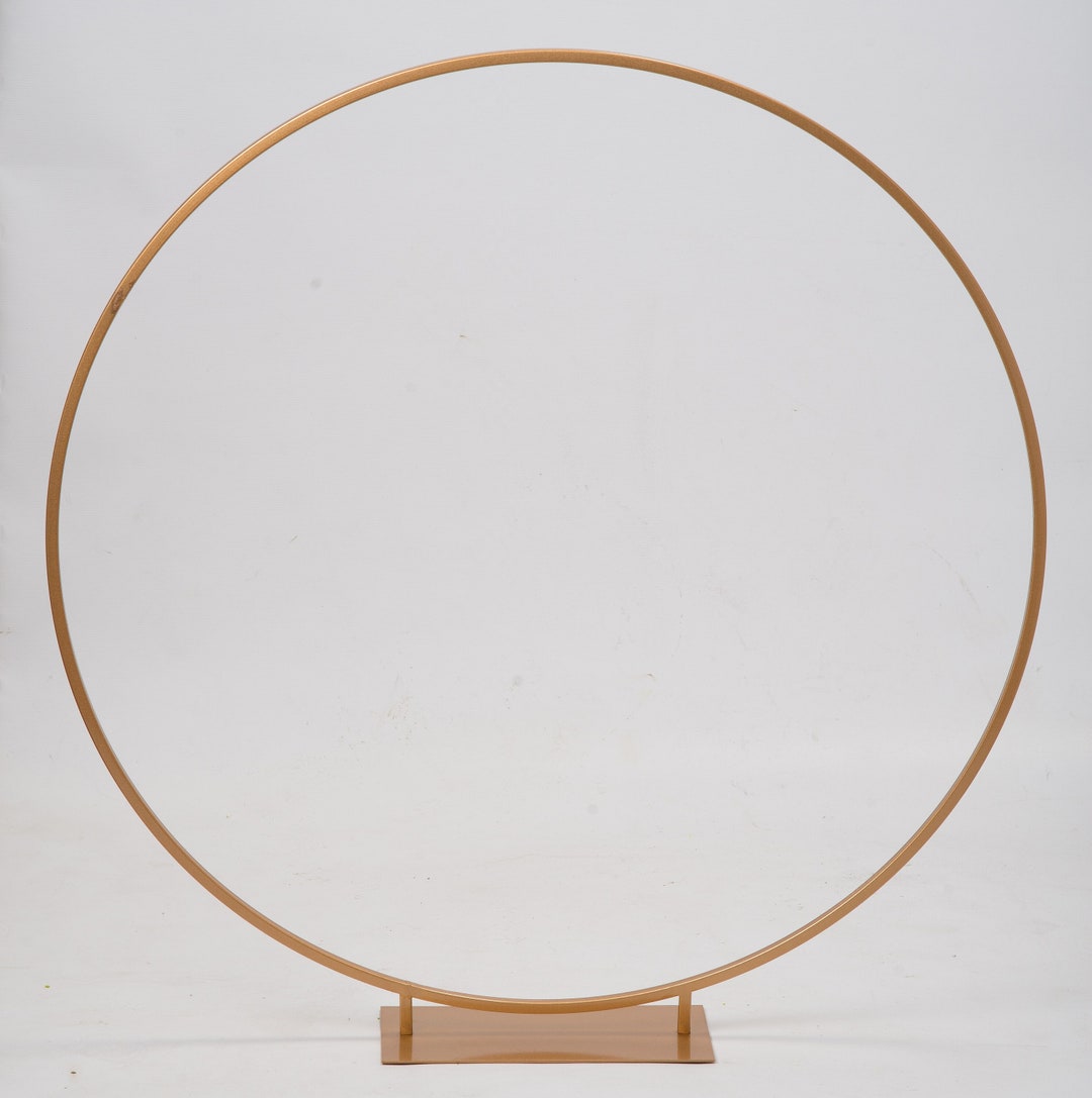 Gold 100cm Round Hoop Circle Backdrop for Events , Weddings,cake Stand ...