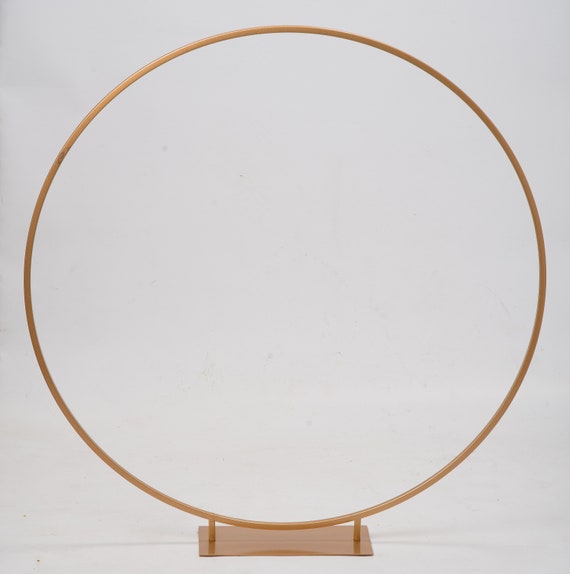 Set of 2 Gold 80 60cm Round Hoop Circle With Base Backdrop for Events Weddings cake Stand Etsy
