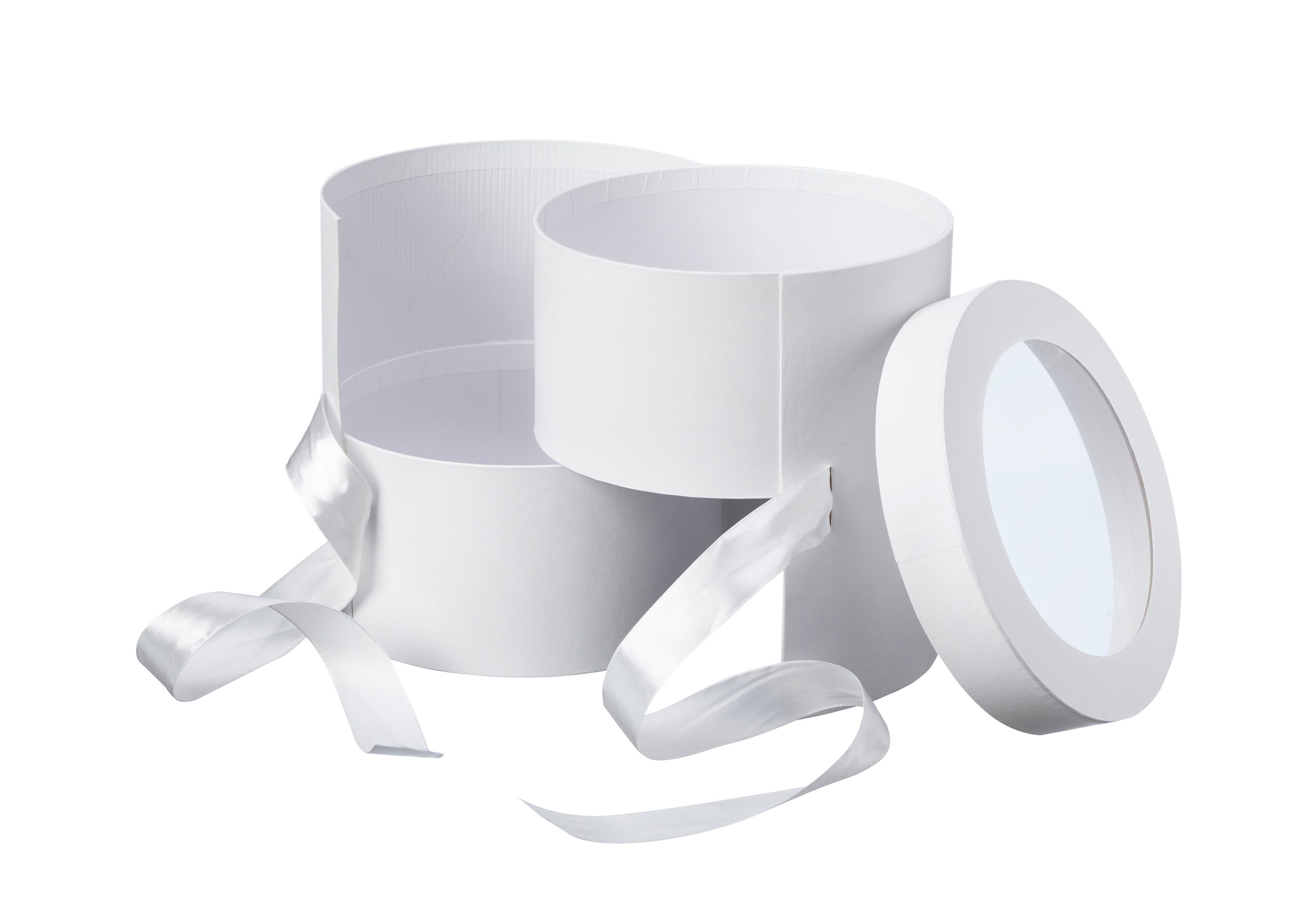 Oasis Round Split Double Section Hat Box With Lid Gift Box - Etsy