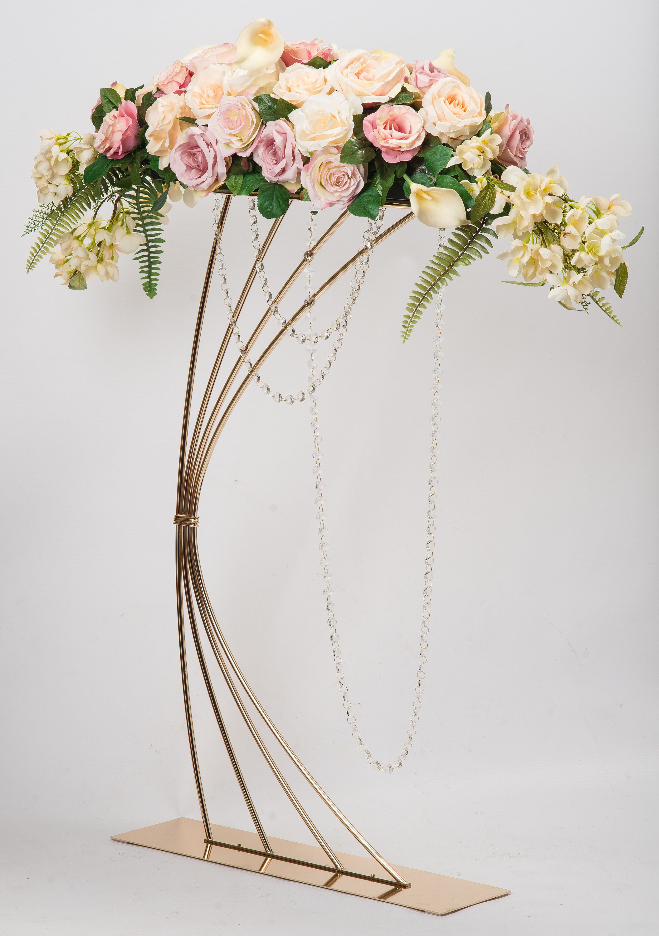 92cm Harp Flower Stand in Silver or Gold (flowers Not Included) - Etsy UK