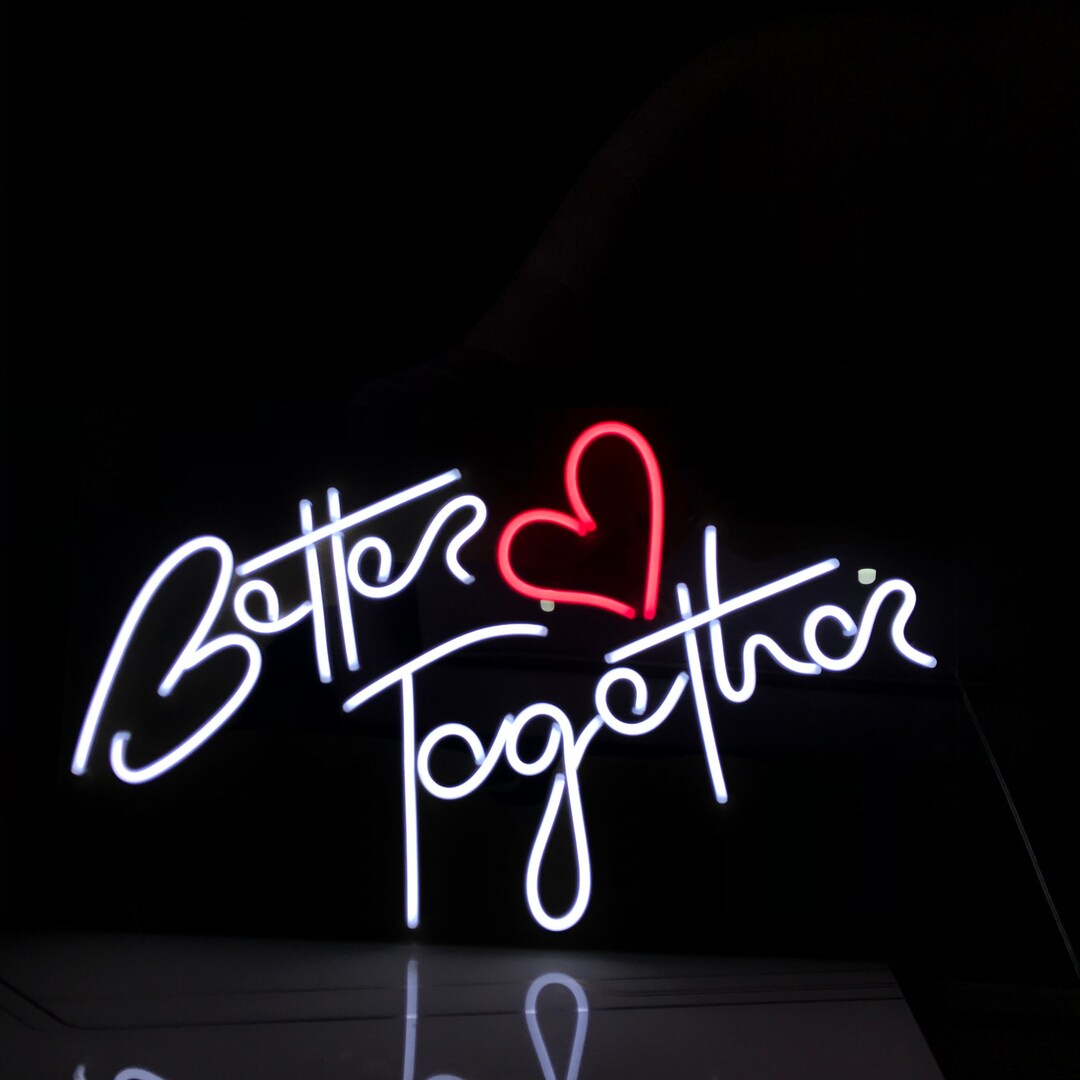 Better Together Led Neon Sign - Etsy