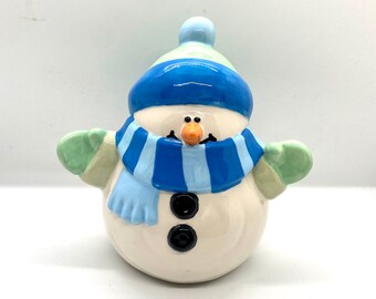 Ceramic Snowman - Etsy
