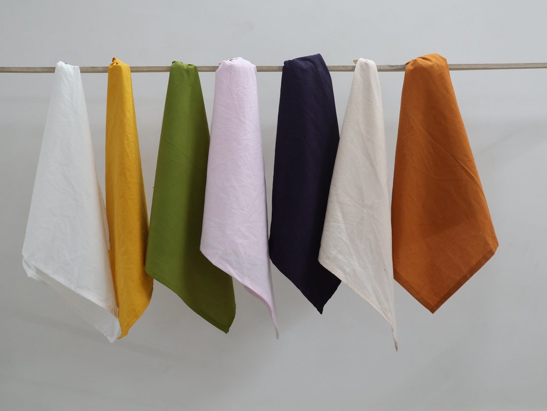 100 Pack of Solid Color Cotton Napkins, Dinner Napkins Bulk, Wedding ...