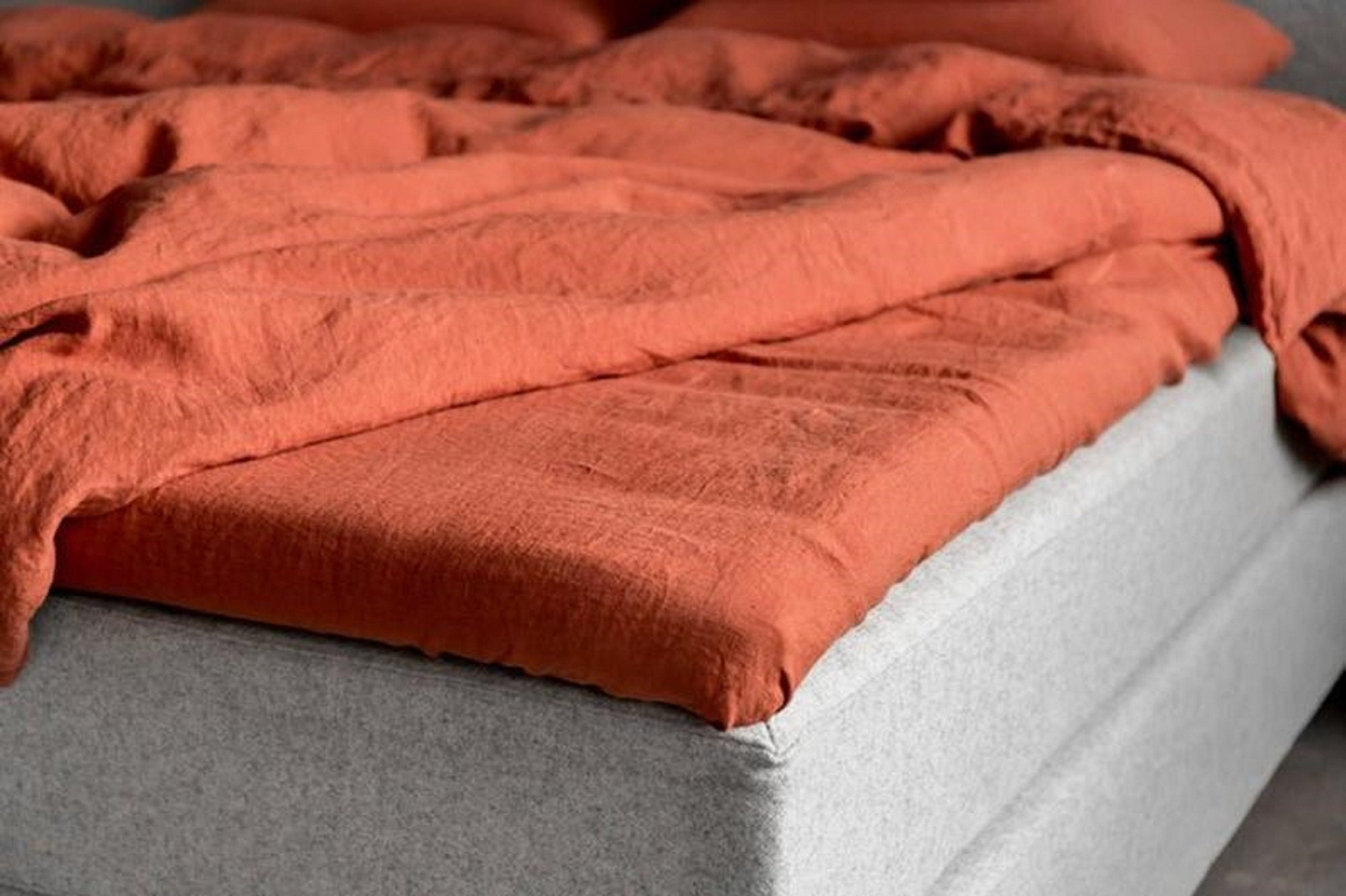 3 Piece Linen Bedding Set Stonewashed Linen Bedding Soft - Etsy