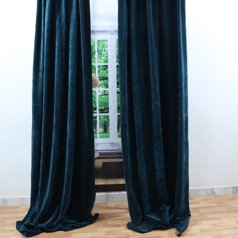Velvet Curtains - Etsy