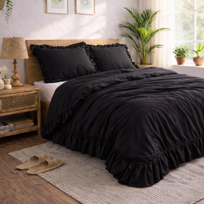 Cotton Ruffles Bedding - Etsy