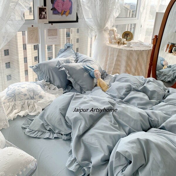 Ruffle Comforter Set - Etsy