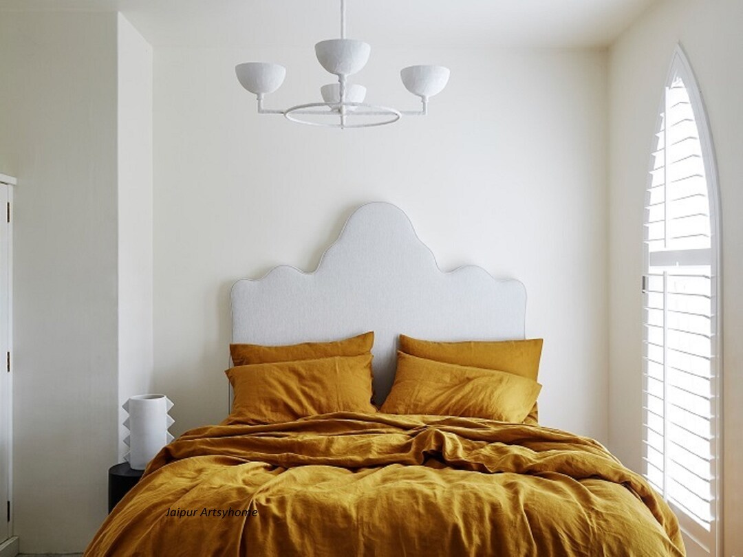 Mustard Color Washed Cotton Duvet Cover With Buttons Mustard - Etsy