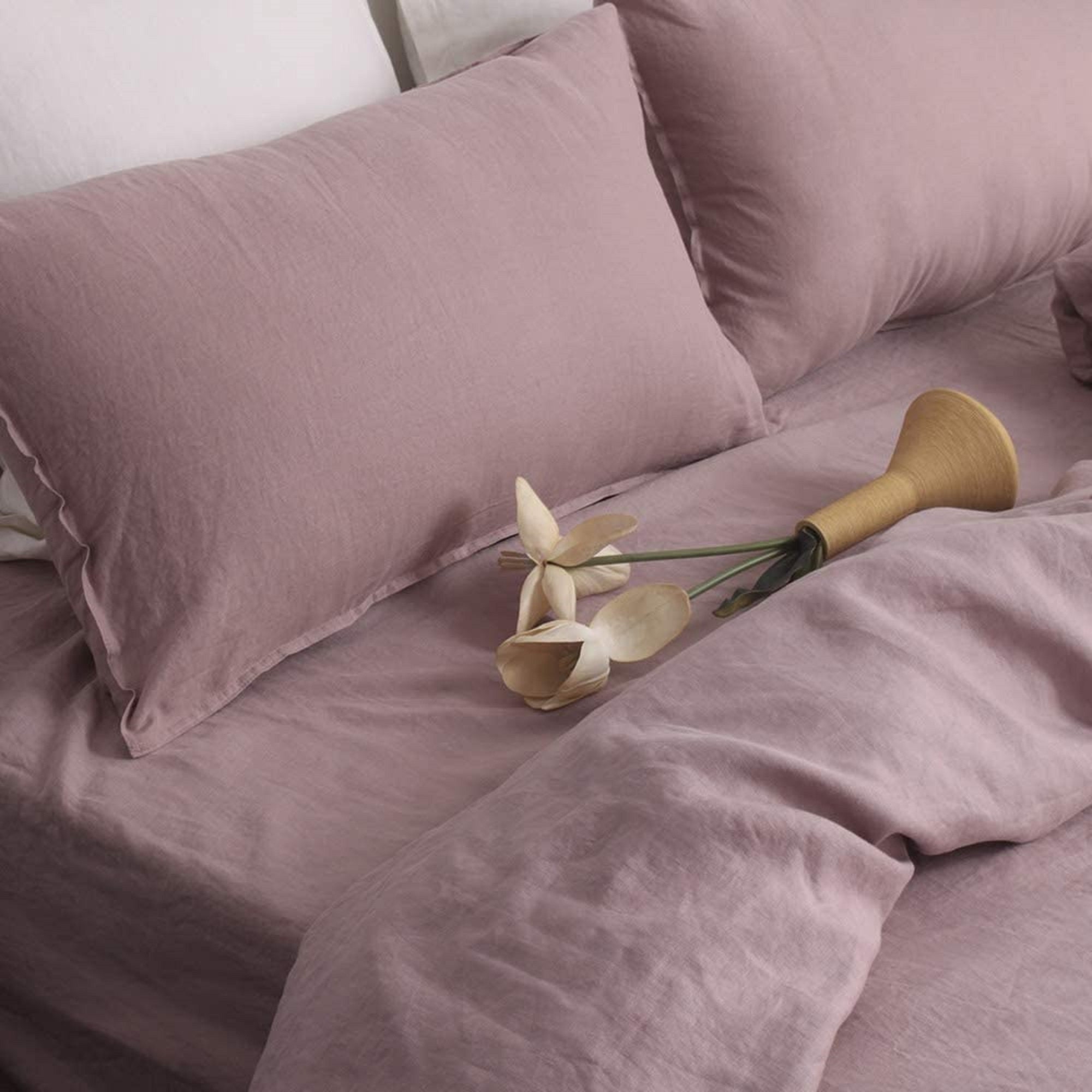 Dusty Rose Linen Duvet Cover Stonewashed Linen Bedding Soft - Etsy