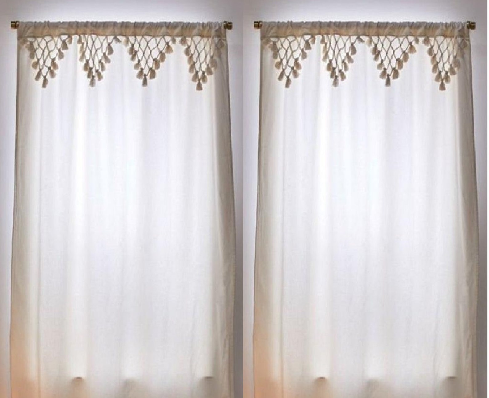 Handmade Tassels Curtain Fringes Curtain Window Curtain Boho - Etsy