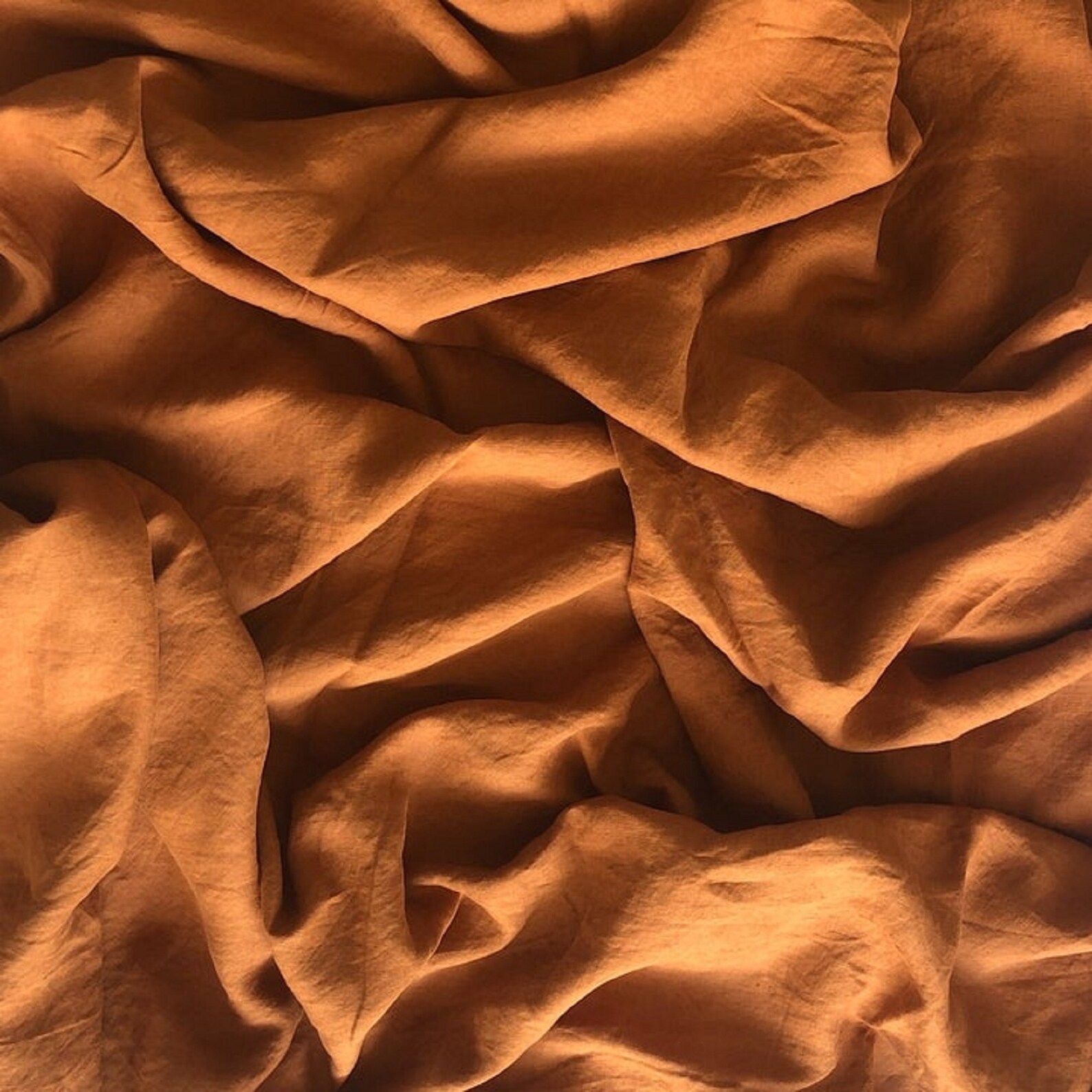 Linen Duvet Cover in Rust Color. Stonewashed Linen Bedding | Etsy