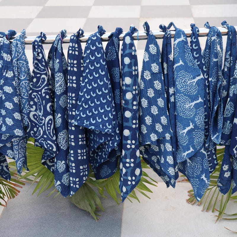 Block Print Napkins - Etsy
