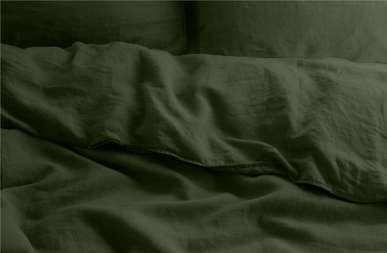 Moss Green Color Duvet 100% Cotton Duvet Cover Duvet Cover | Etsy