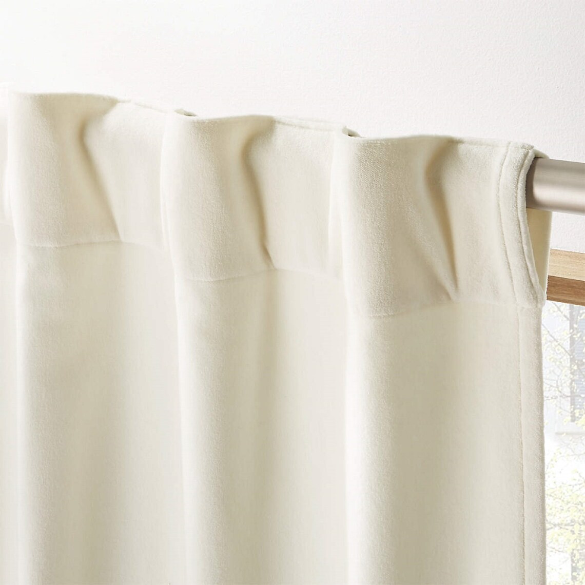 Ivory Color Curtain 2 Panels Luxury Velvet Curtain Velvet - Etsy