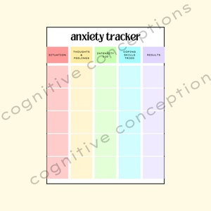 Mental Health Anxiety Worksheets Therapy Printable Digital - Etsy