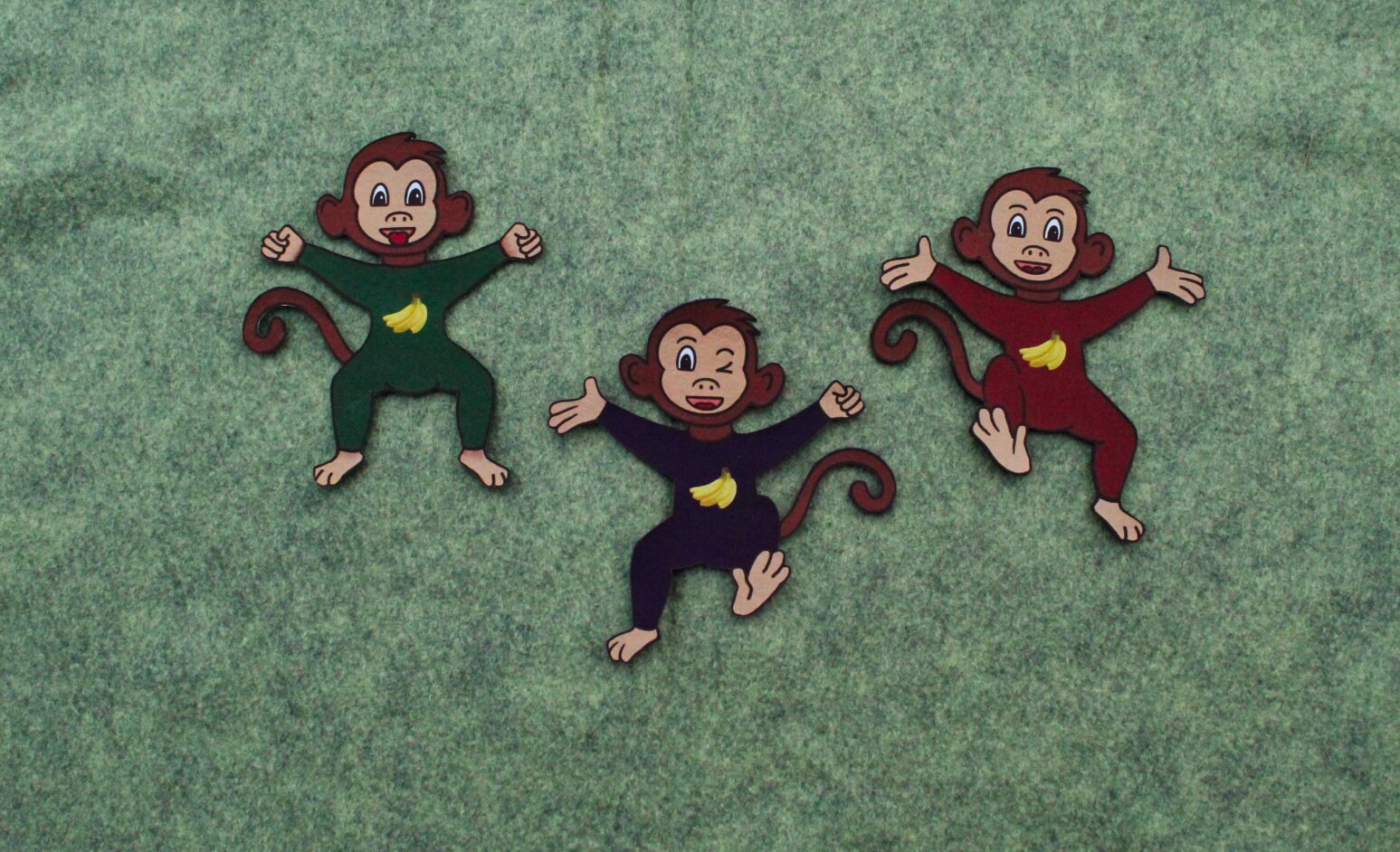 5 Little Monkeys Feltboard Set - Etsy