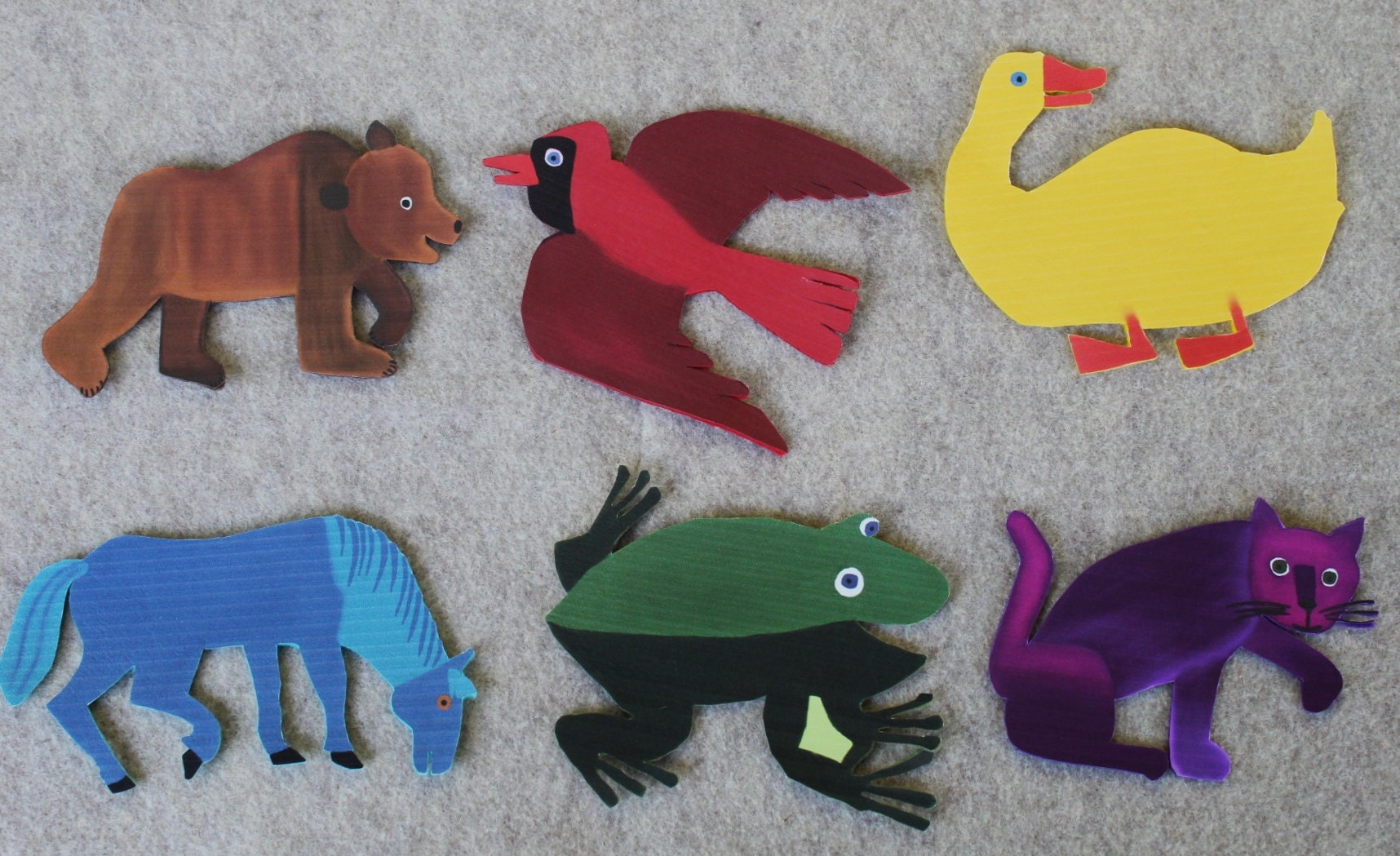 Brown Bear Brown Bear What Do You See Felt Story Set | Etsy UK