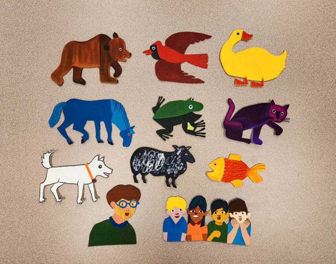 Brown Bear Felt Story Set :classroom & Preschool Felt Board Props - Etsy