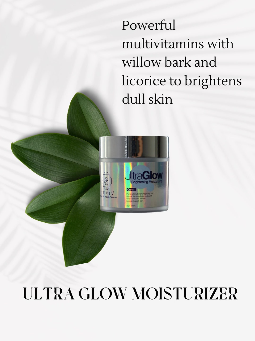 Ultra Glow Brightening Moisturizing Cream With Willow Bark and Licorice ...