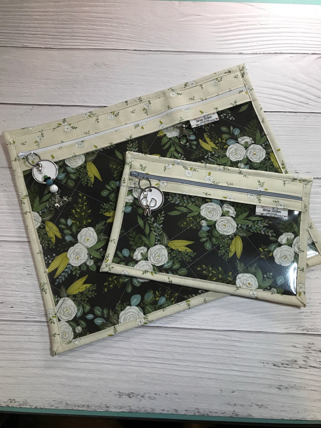 Vinyl Front Project Bag Set - Etsy