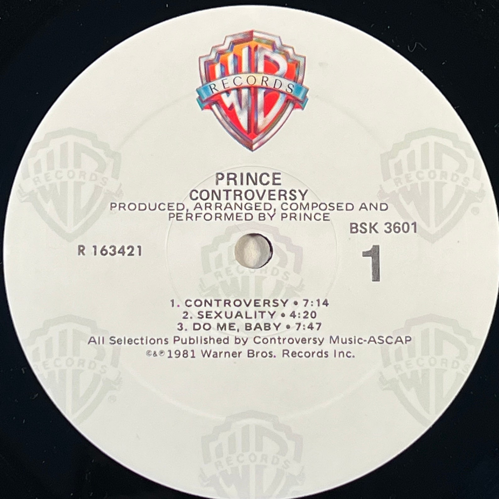 Vintage '81 PRINCE Controversy Record Album Classic 80s Funk Rock ...