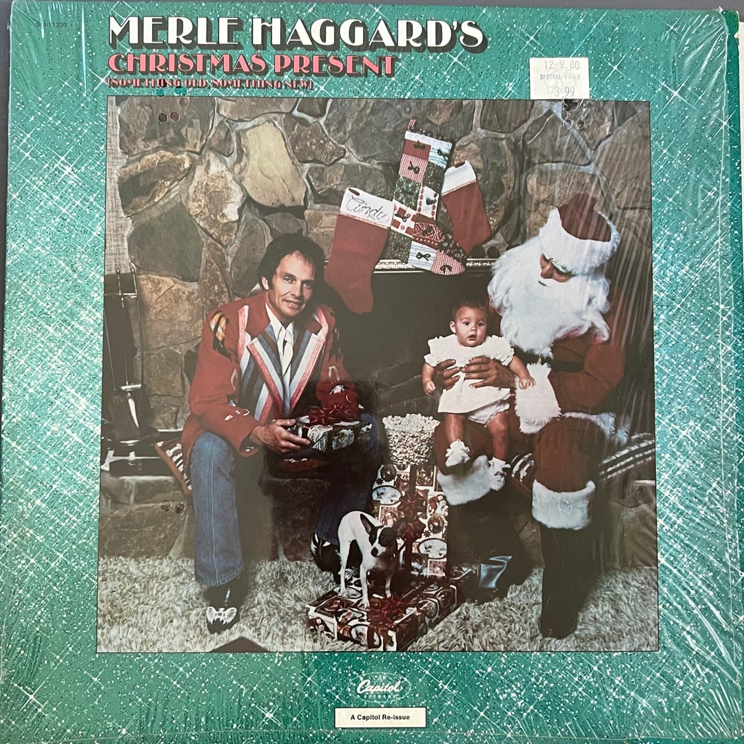 Vintage 70s Vinyl MERLE HAGGARD Christmas Present Record Album Holidays ...