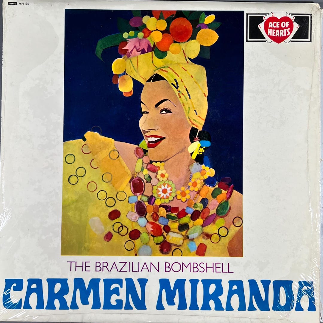 Rare Vintage Latin Vinyl CARMEN MIRANDA the Brazilian Bombshell Record ...