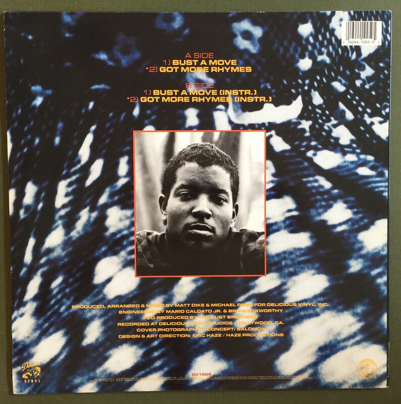 Original '89 Hip Hop Vinyl YOUNG MC Bust A Move 12" Single Classic Old ...