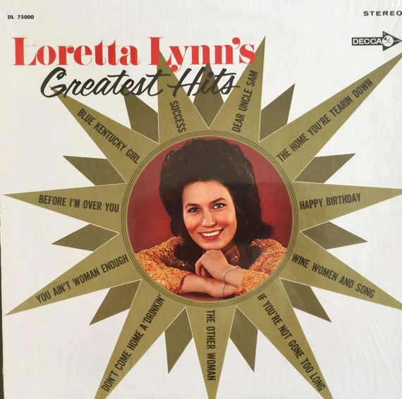 Rare Classic 60s Country Vinyl LORETTA LYNN Greatest Hits | Etsy