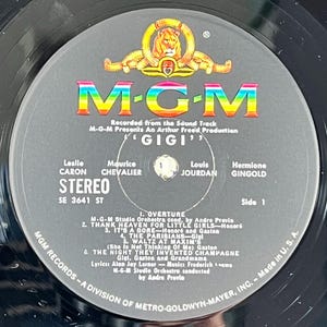 Vintage 60s Vinyl GIGI Selections From the Sound Track Record Album ...
