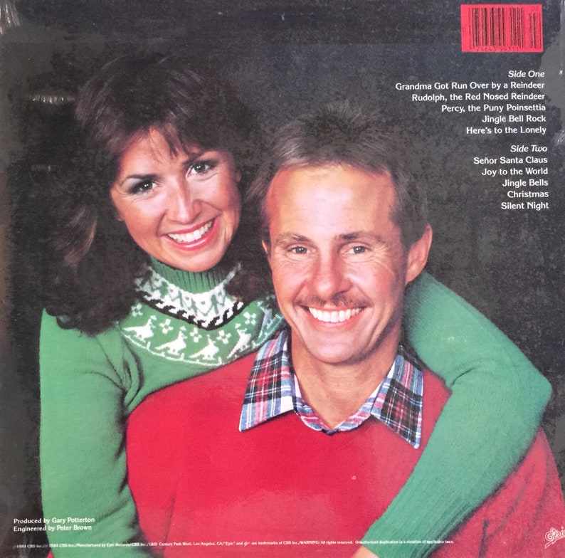 Original SEALED 80s Christmas Vinyl ELMO & PATSY Grandma Got Run Over ...