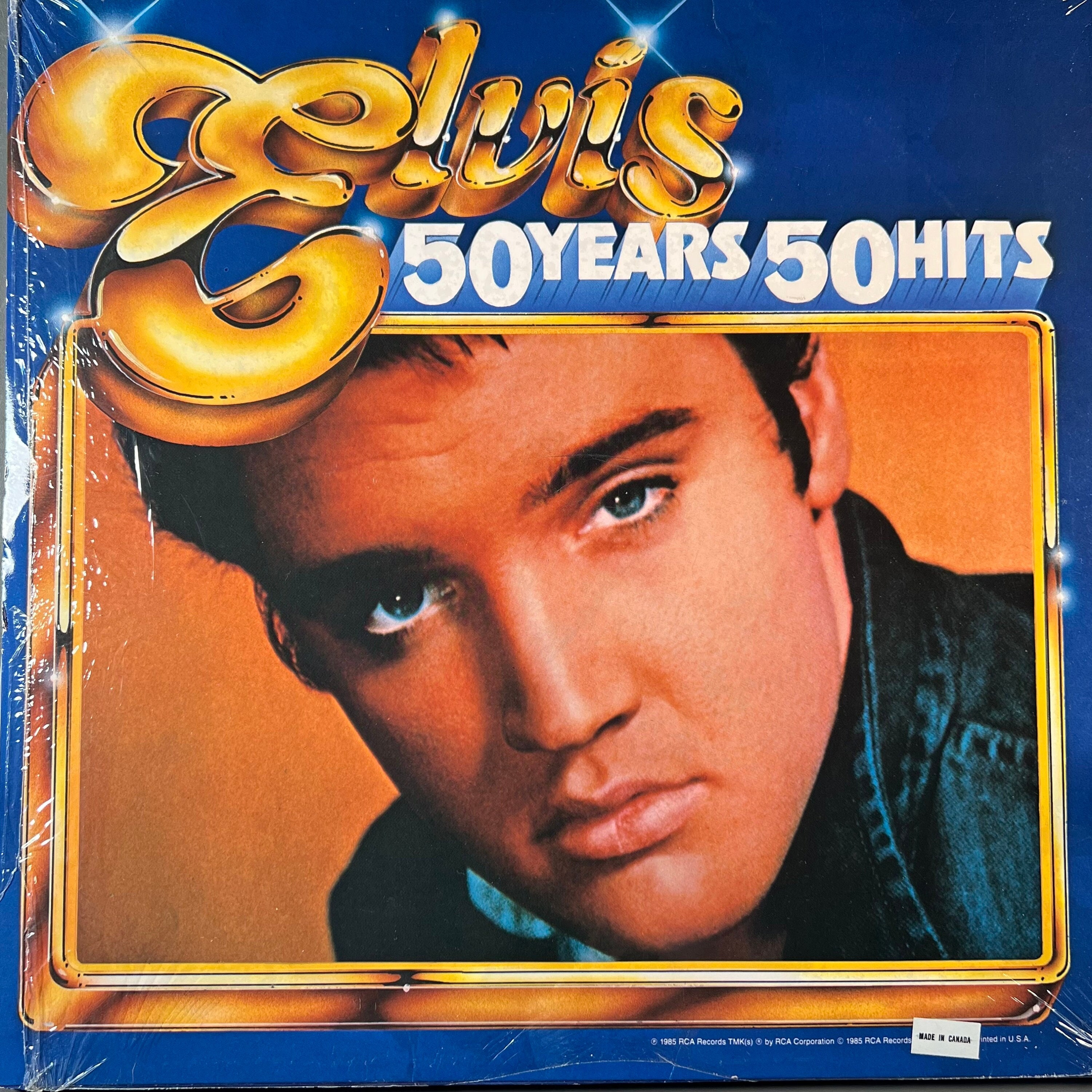 Vintage ELVIS PRESLEY 50 Years 50 Hits Triple Record Album Set Classic ...